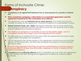 Unit 5 - Stages of Crime Inchoate Crime.ppt
