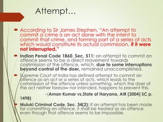 Unit 5 - Stages of Crime Inchoate Crime.ppt