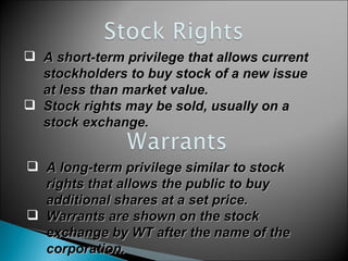 Unit 5: Stock Market Terminology | PPT