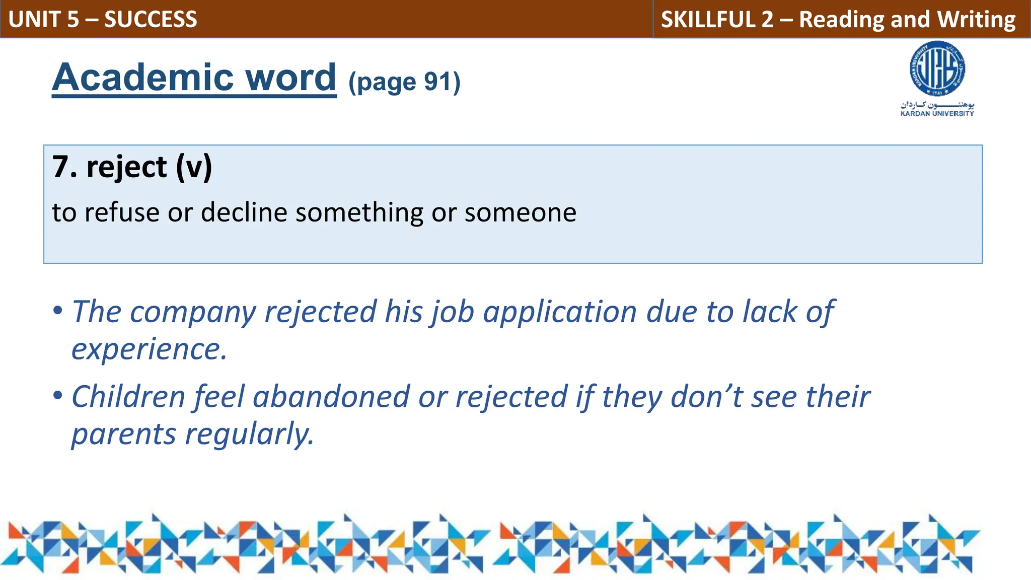 Unit 5 - Skillful Reading and Writing book 2 Unit 5Success.pptx