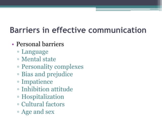 Unit 5 therapeutic communication and interpersonal relationship | PPTX