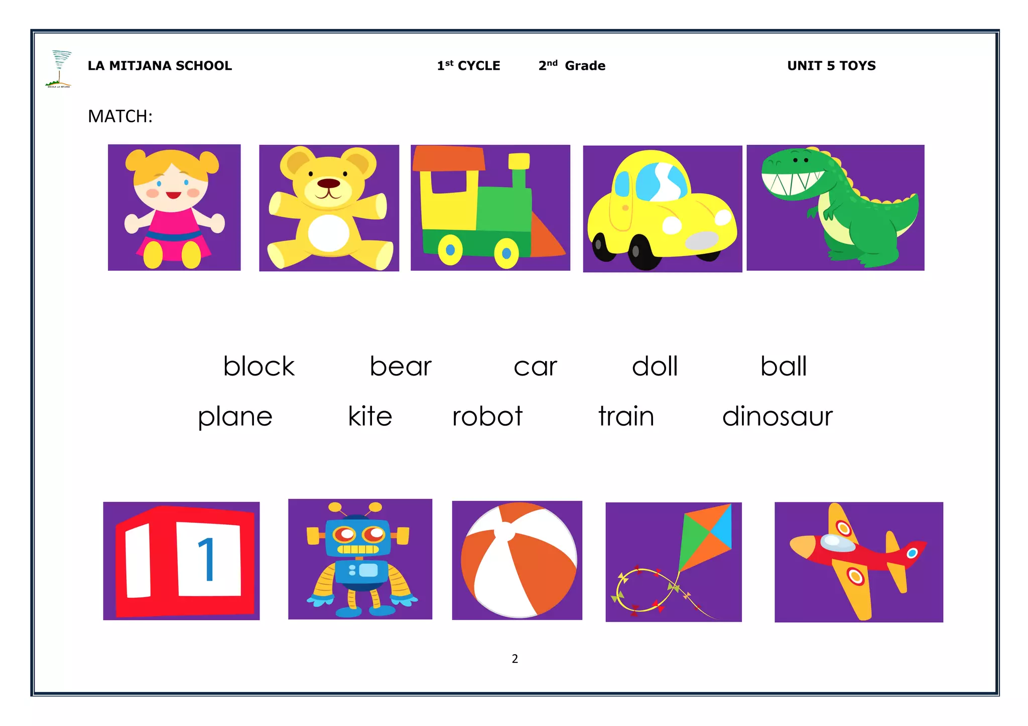 2nd GRADE Unit 5 | PDF