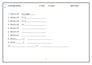 2nd GRADE Unit 5 | PDF
