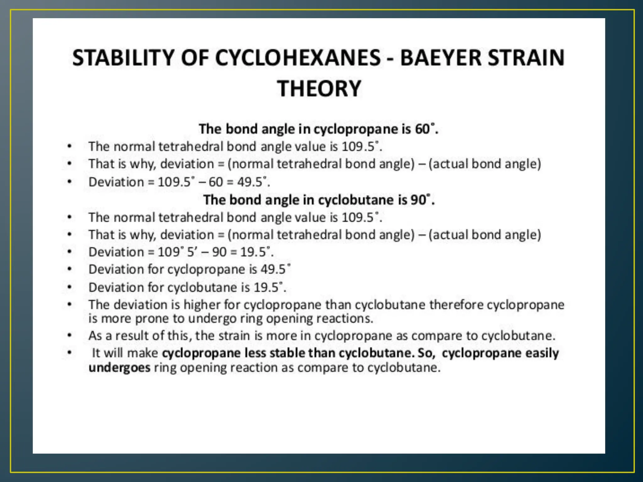 Unit . 5 cyclo alkanes in Organic chemistry | PDF