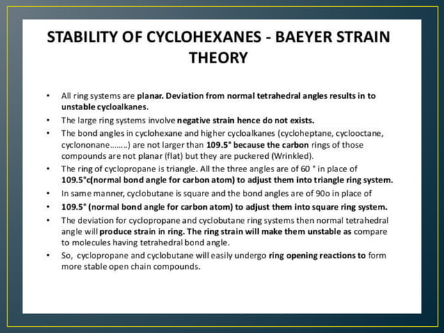 Unit . 5 cyclo alkanes in Organic chemistry | PPT
