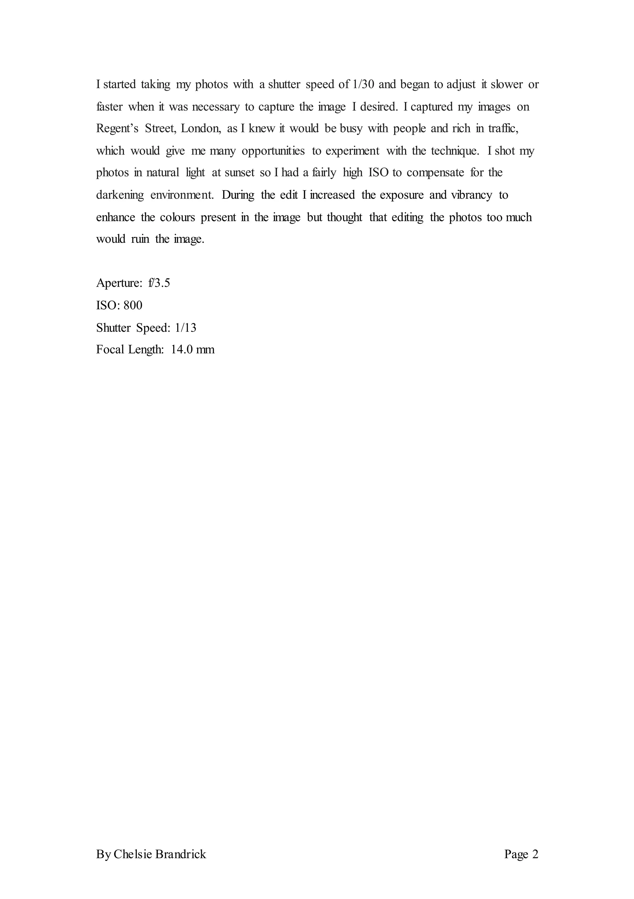 Unit 57 Blog Essay For Blurred Movement | PDF | Free Download