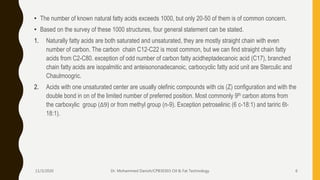 Fatty acid clusters (Unit 5 a) | PPTX