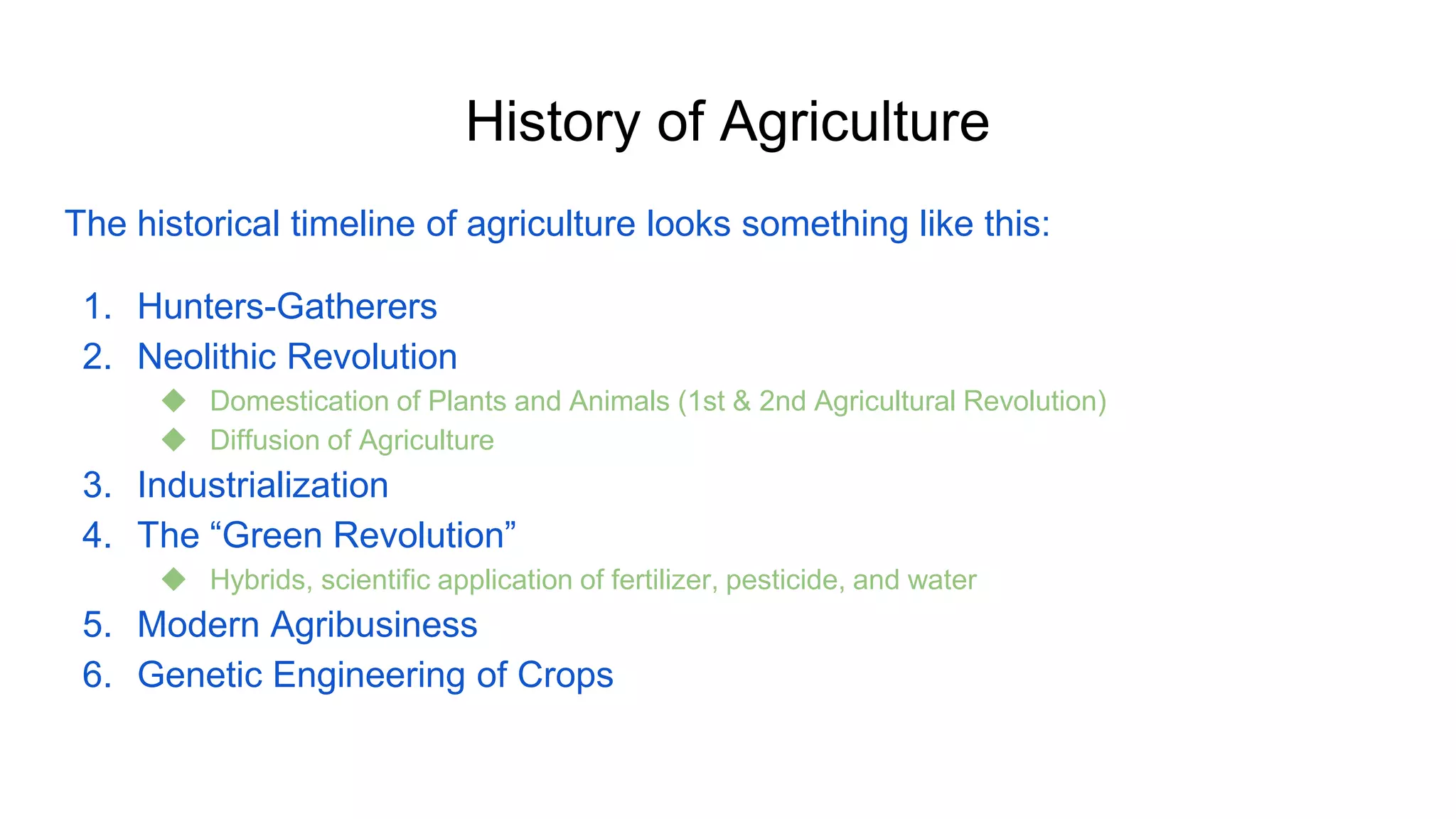 Unit 5 agriculture | PPT
