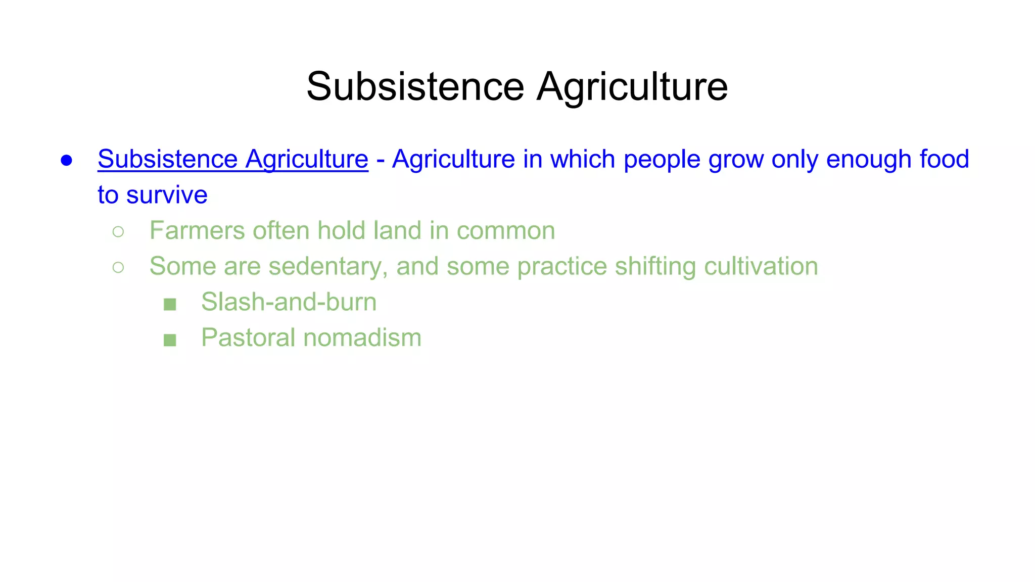 Unit 5 agriculture | PPT