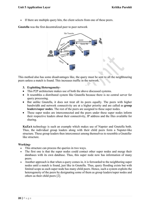 Unit 5 Application Layer Pdf