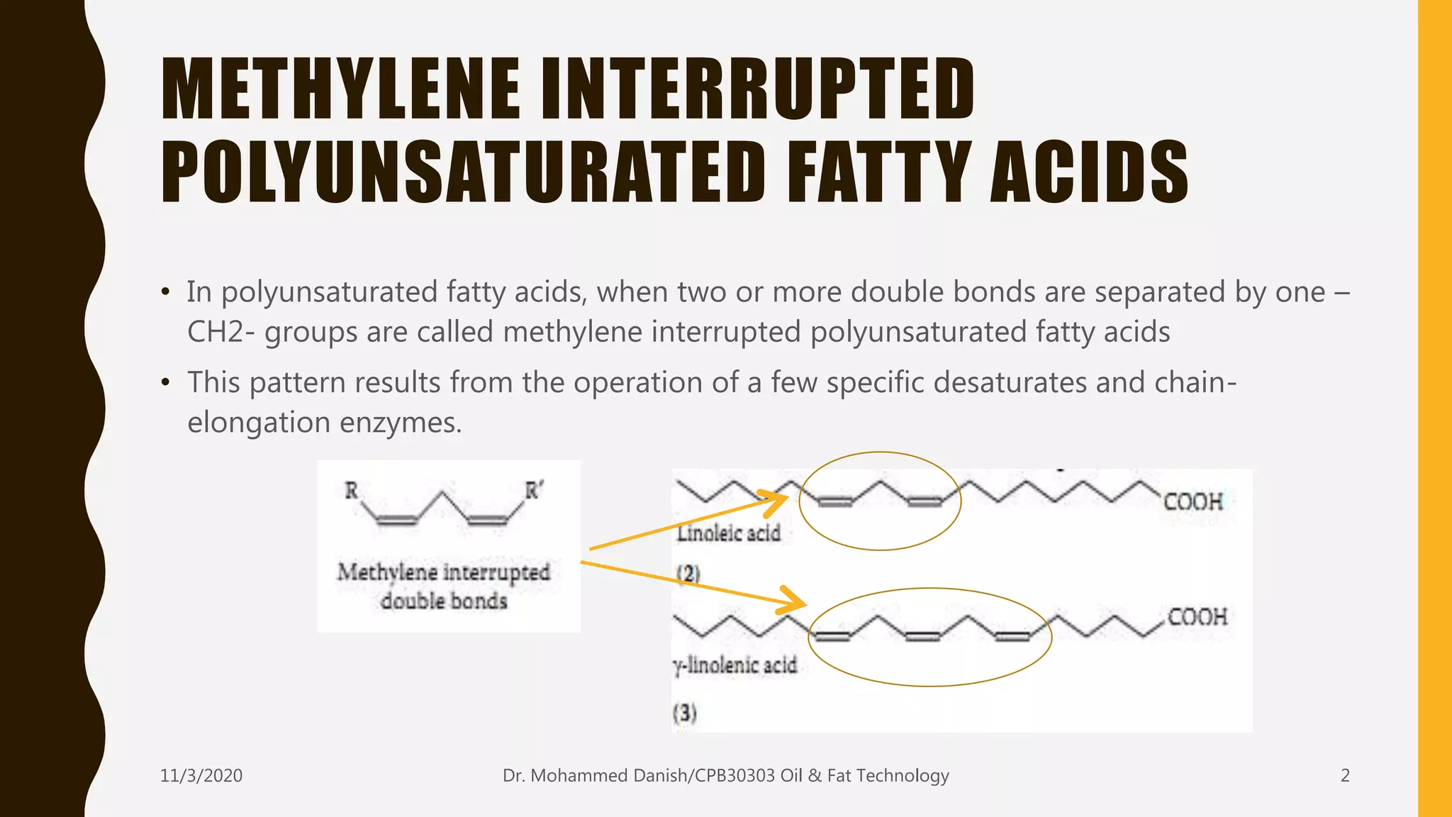 Fatty acid reaction and derivatives (Unit 5 b) | PPTX