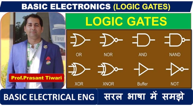 LOGIC GATES VIDEO LECTURE IN HINDI|OR GATE,AND GATE &NOT GATE|LOGIC ...