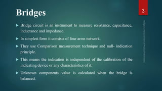 EMI Unit 5 Bridges and Measurement of Physical Parameters | PDF