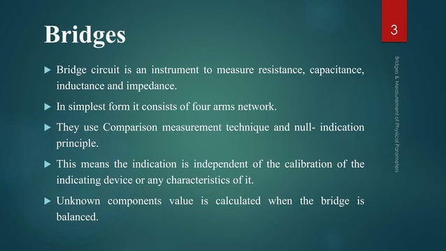 EMI Unit 5 Bridges and Measurement of Physical Parameters | PDF | Physics | Science