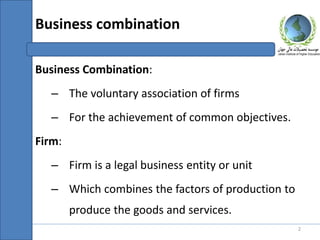 Unit 5 business combination | PPTX