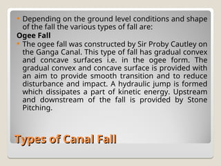 UNIT 5 CANAL FALL and its different types .ppt