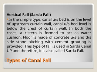 UNIT 5 CANAL FALL and its different types .ppt