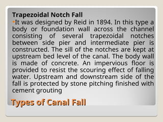 UNIT 5 CANAL FALL and its different types .ppt