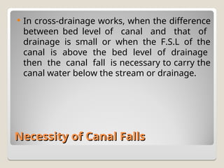 UNIT 5 CANAL FALL and its different types .ppt