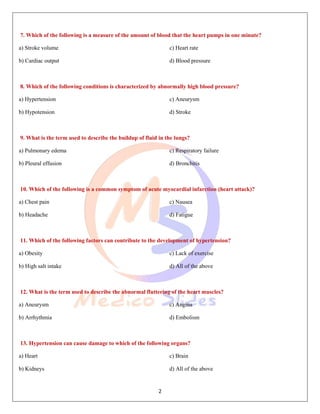 Cardiovascular Disorders for BS Mcqs.pdf