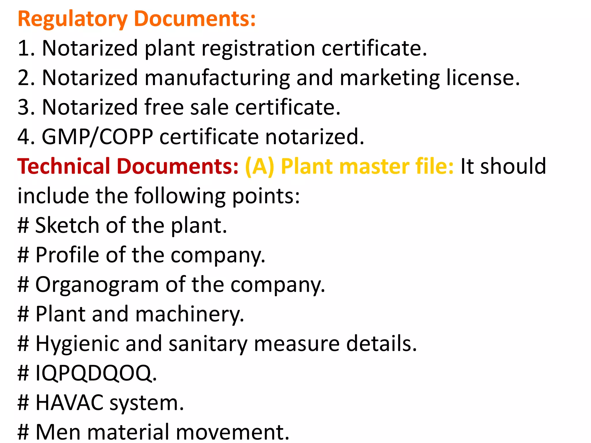 Indian Regulatory Requirements | PPTX
