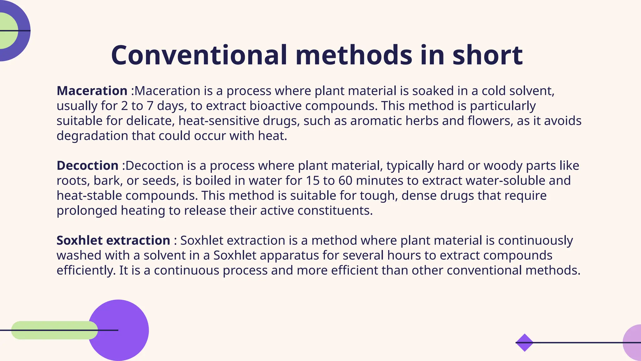 Modern methods of extraction- Microwave assisted | PPT