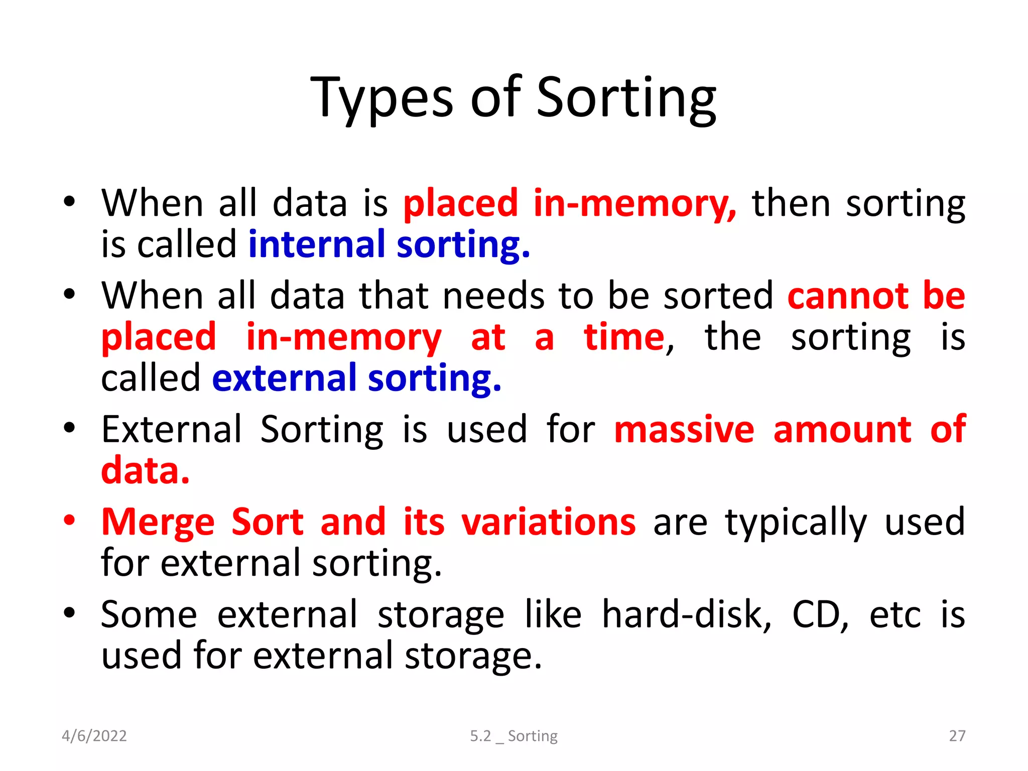 Searching Sorting And Hashing Techniques Ppt