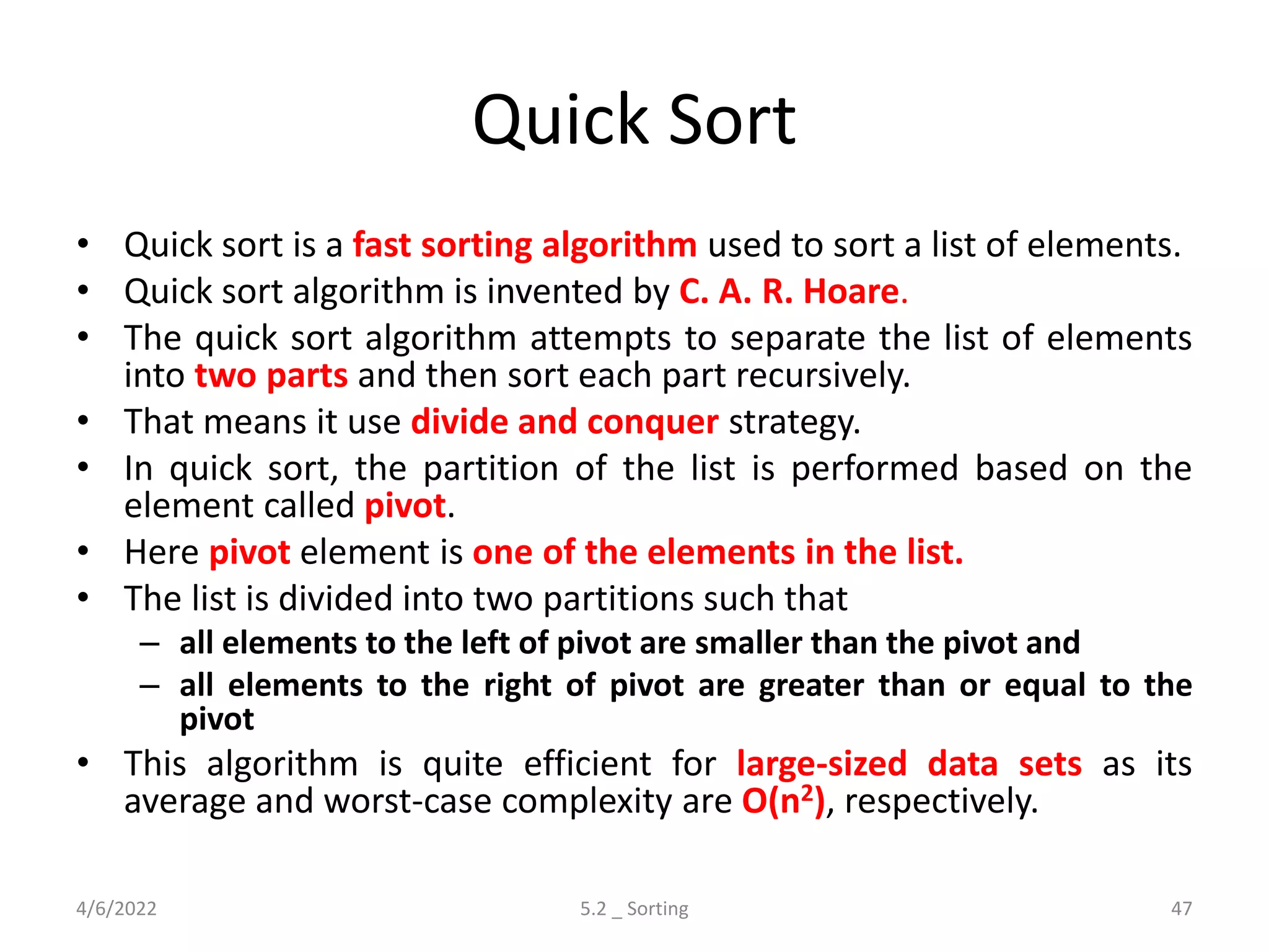 Searching Sorting And Hashing Techniques Ppt