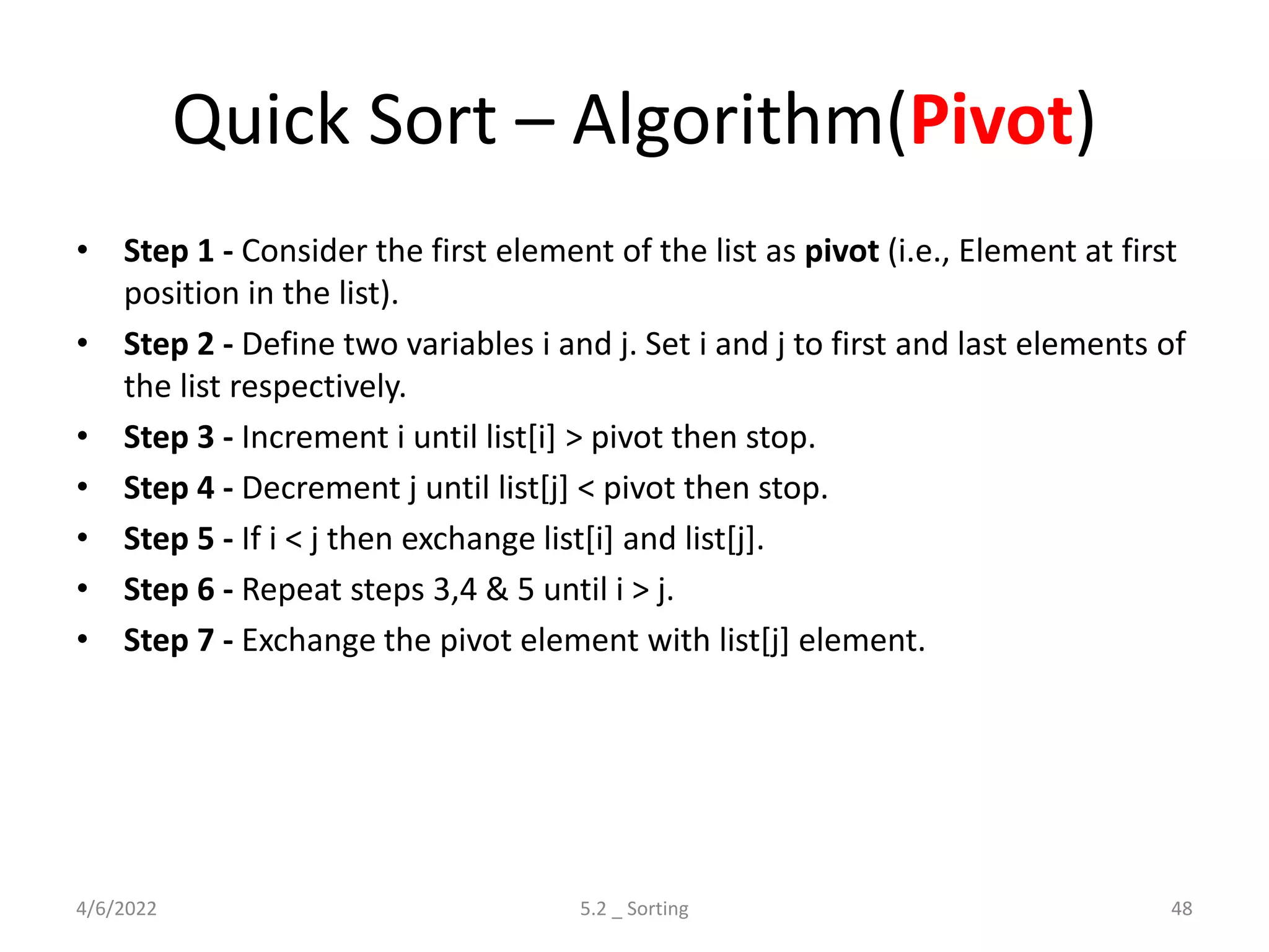 Searching Sorting And Hashing Techniques Ppt