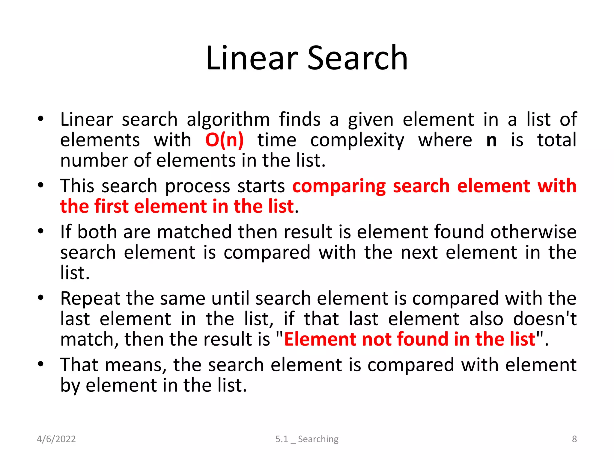 Searching Sorting And Hashing Techniques Ppt