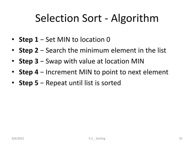 Searching Sorting And Hashing Techniques Ppt