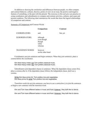 COMPARE AND Contrast.doc