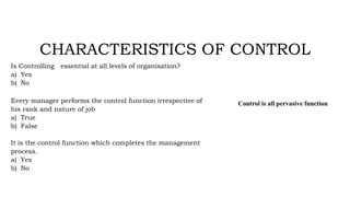 Controlling is the most important tool of Management | PPT