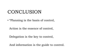 Controlling is the most important tool of Management | PPT