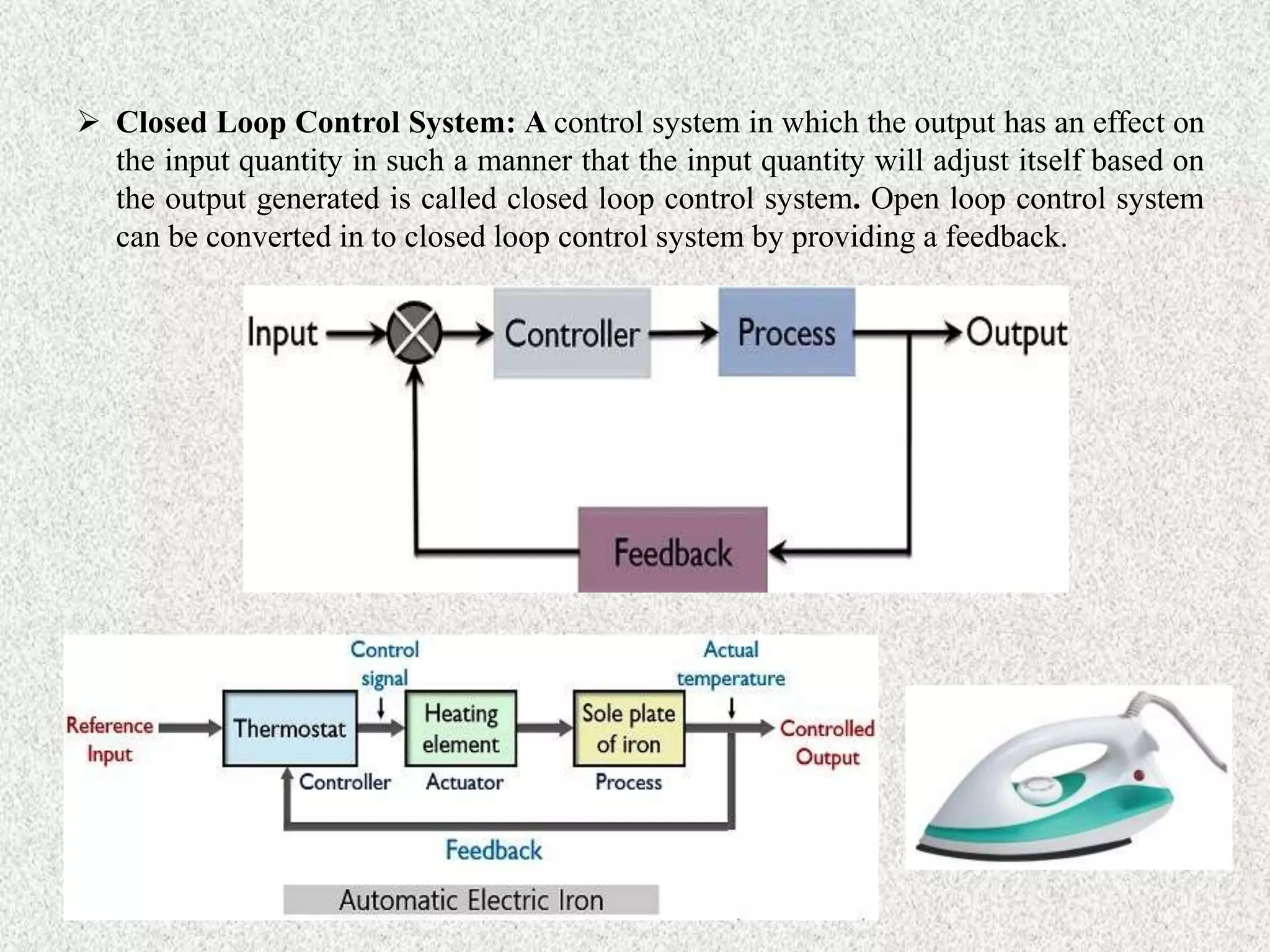 basic of open and closed loop control system | PPTX