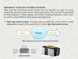 basic of open and closed loop control system | PPTX