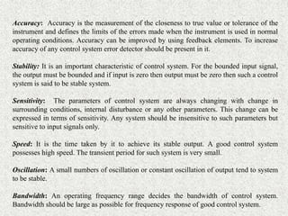 basic of open and closed loop control system | PPTX