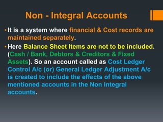 BASIS OF COST ACCOUNTING - COMPUTERISED ACCOUNTING SYSTEMS | PPTX