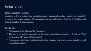 POINTERS AND FILE HANDLING - C Programming | PPTX
