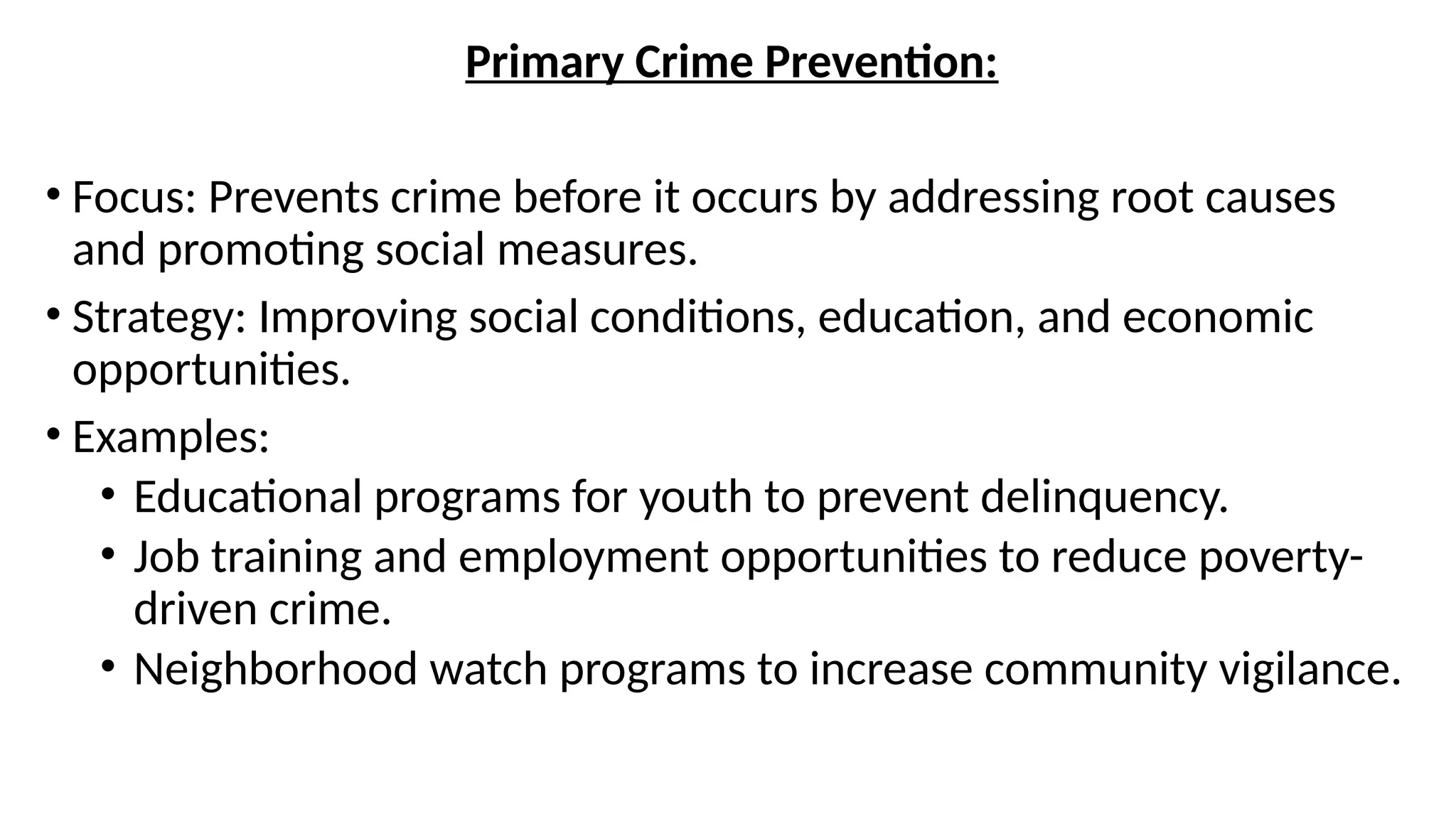 Crime Prevention: Primary, Secondary & Tertiary.pptx Crime Prevention: Primary, Secondary & Tertiary.pptx