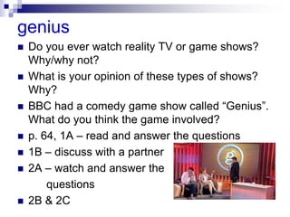 Speakout Upper Intermediate Unit5 day1 | PPTX