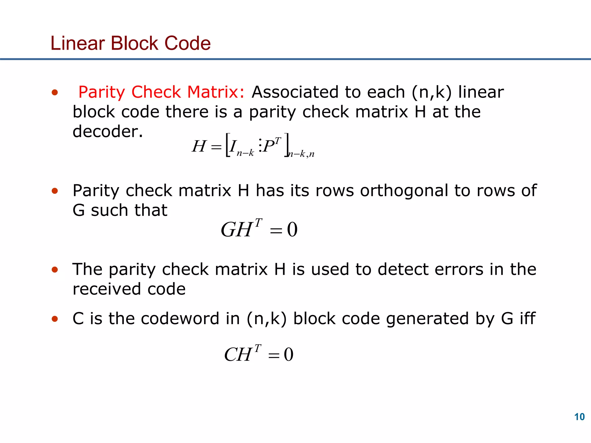 Digital Communication: Channel Coding | PPT
