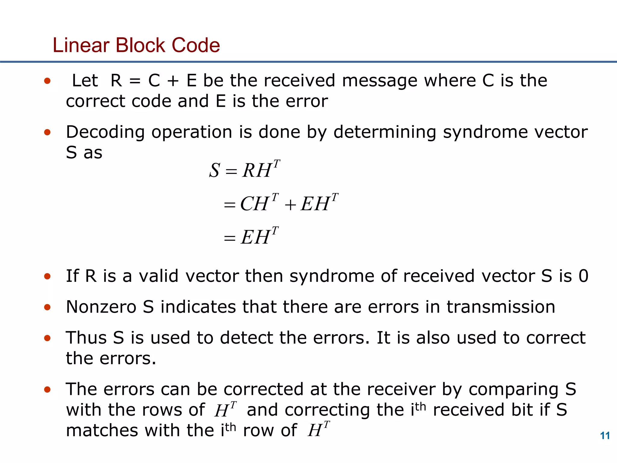 Digital Communication: Channel Coding | PPT