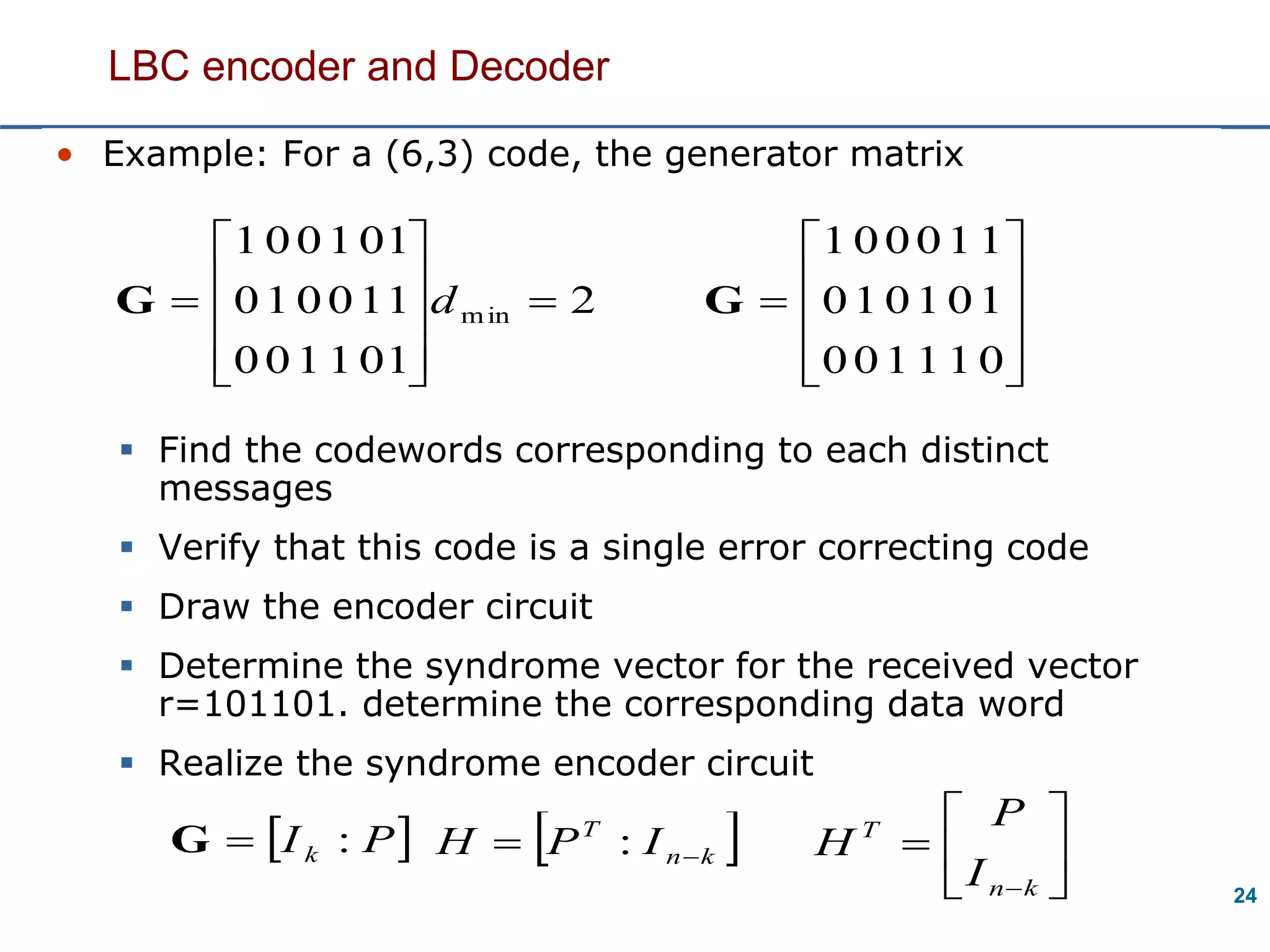 Digital Communication: Channel Coding | PPT