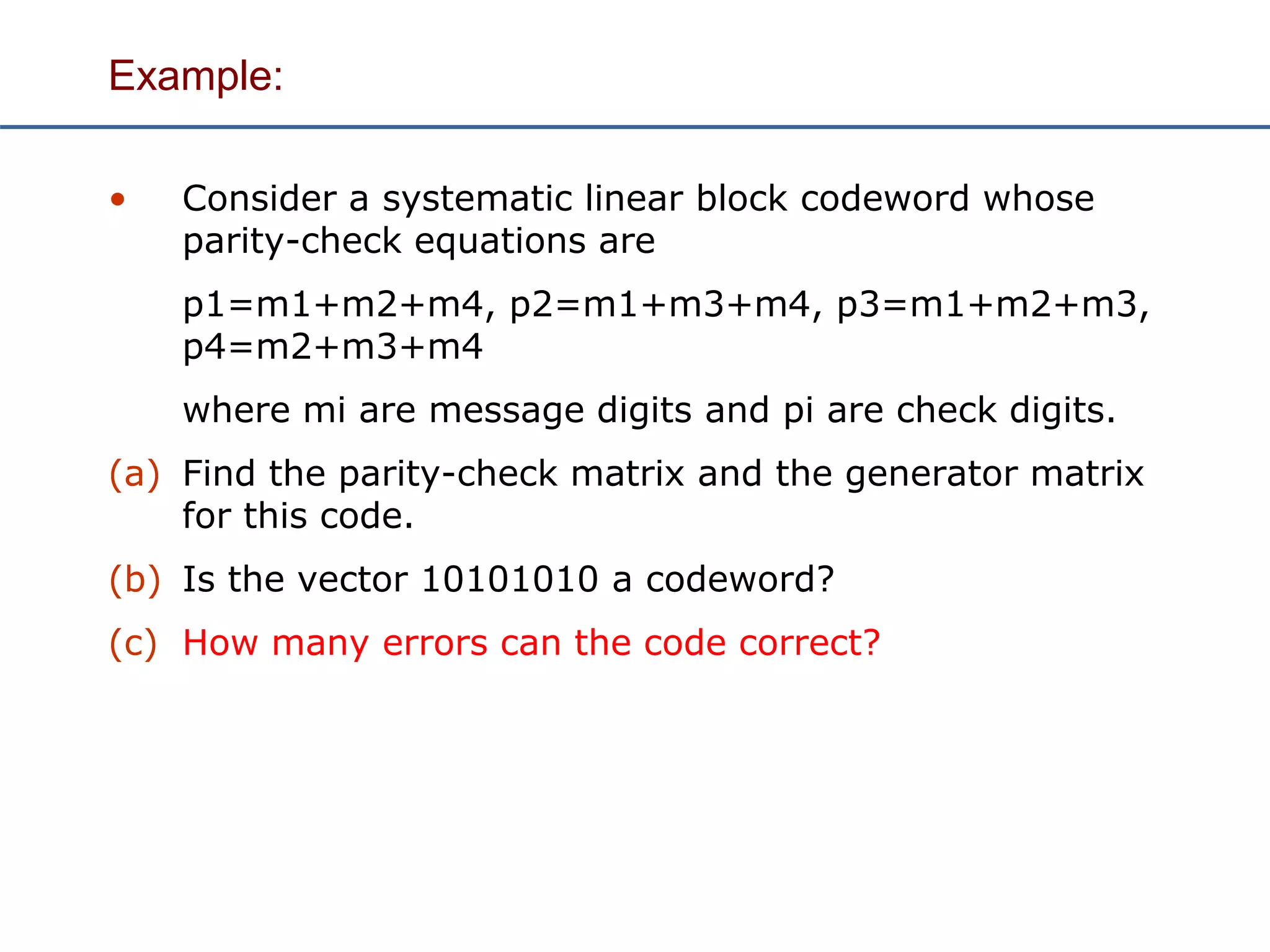 Digital Communication: Channel Coding | PPT