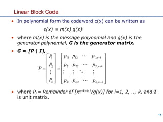 Digital Communication: Channel Coding | PPT