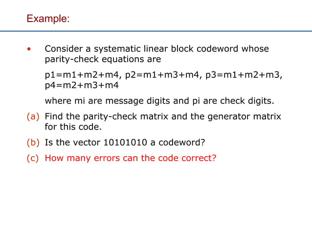 Digital Communication: Channel Coding | PPT | Programming Languages | Computing