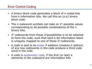 Digital Communication: Channel Coding | PPT