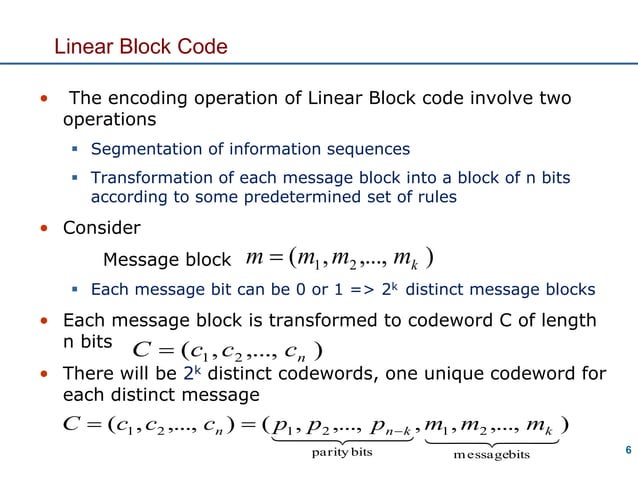 Digital Communication: Channel Coding