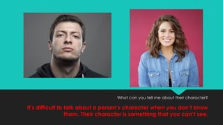 Describing a person PPT creative writing | PPTX